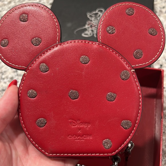 COACH X DISNEY Mickey coin purse NIB